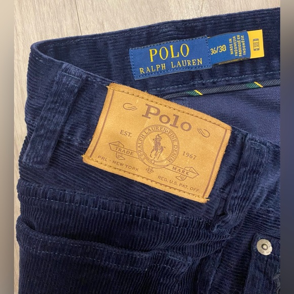 Polo Ralph Lauren | Pants | New Polo Ralph Lauren Mens 36x3 Blue Corduroy Pants Cords Varick ...